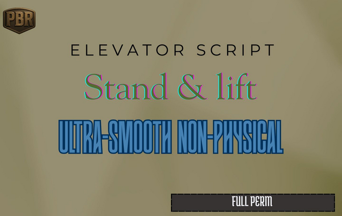 Second Life Marketplace - Elevator lift Script Full Perm